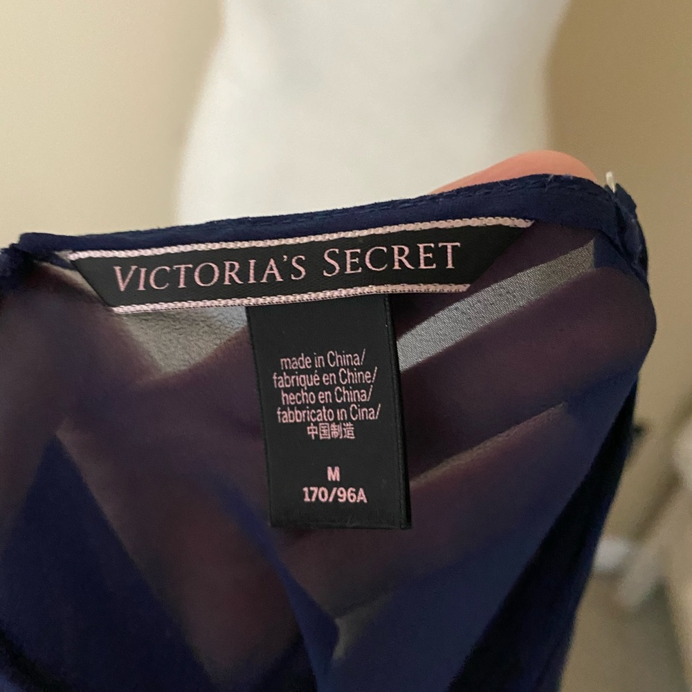 Victoria’s Secret Navy Sheer Gown M - Gem